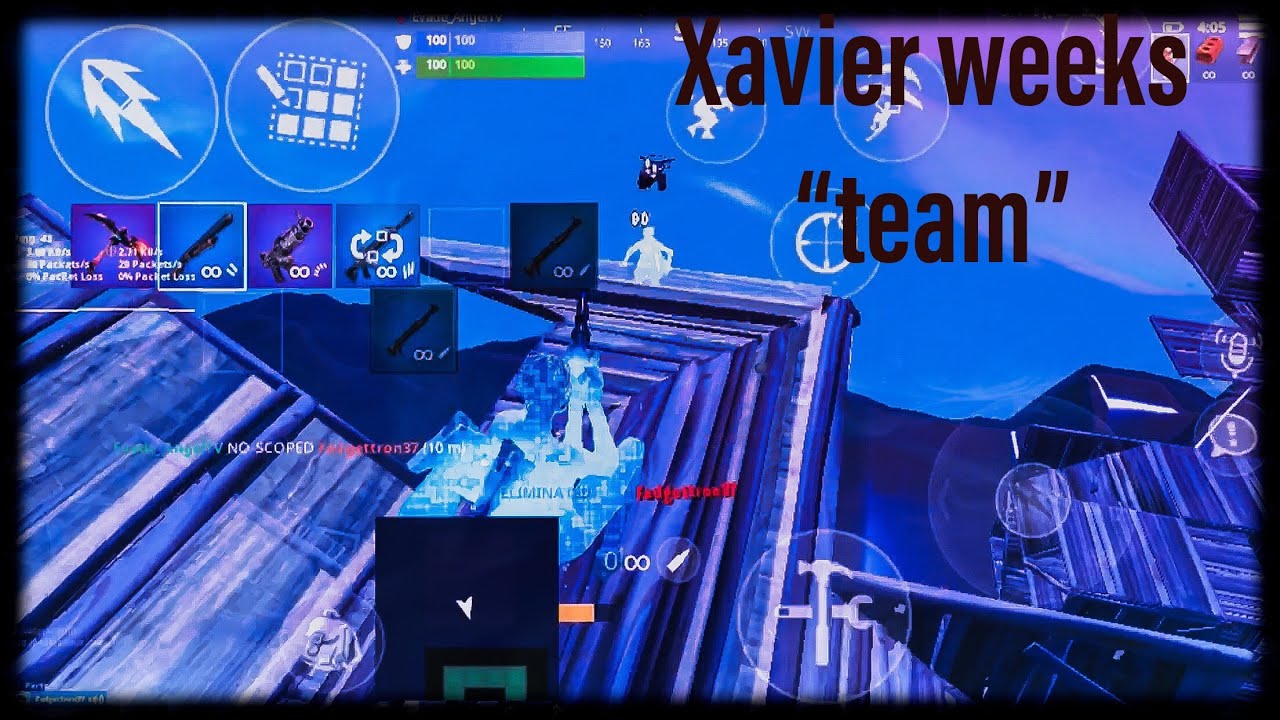 Xavier weeks “team” Fortnite mobile montage - YouTube
