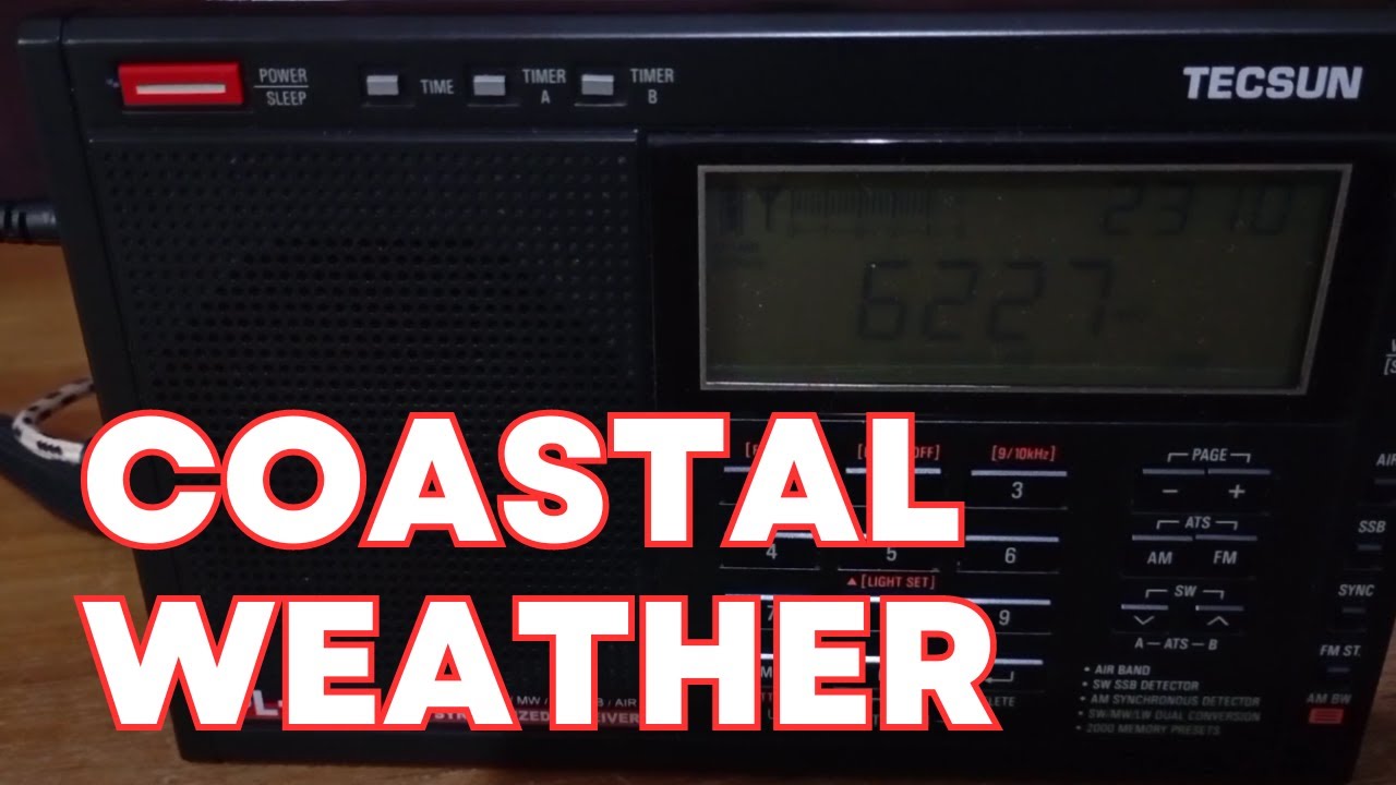 VMT-232 maritime radio from Tasmania, Australia, on Tecsun PL-680 in ...