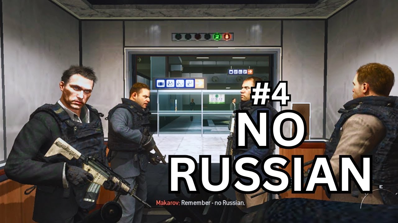 CALL OF DUTY MODERN WARFARE 2 Walkthrough Gameplay PART 4 - NO RUSSIAN ...