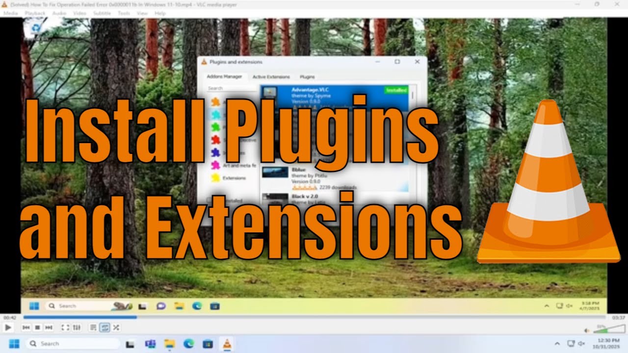 How To Install Plugins and Extensions on VLC Media Player [Guide] - YouTube