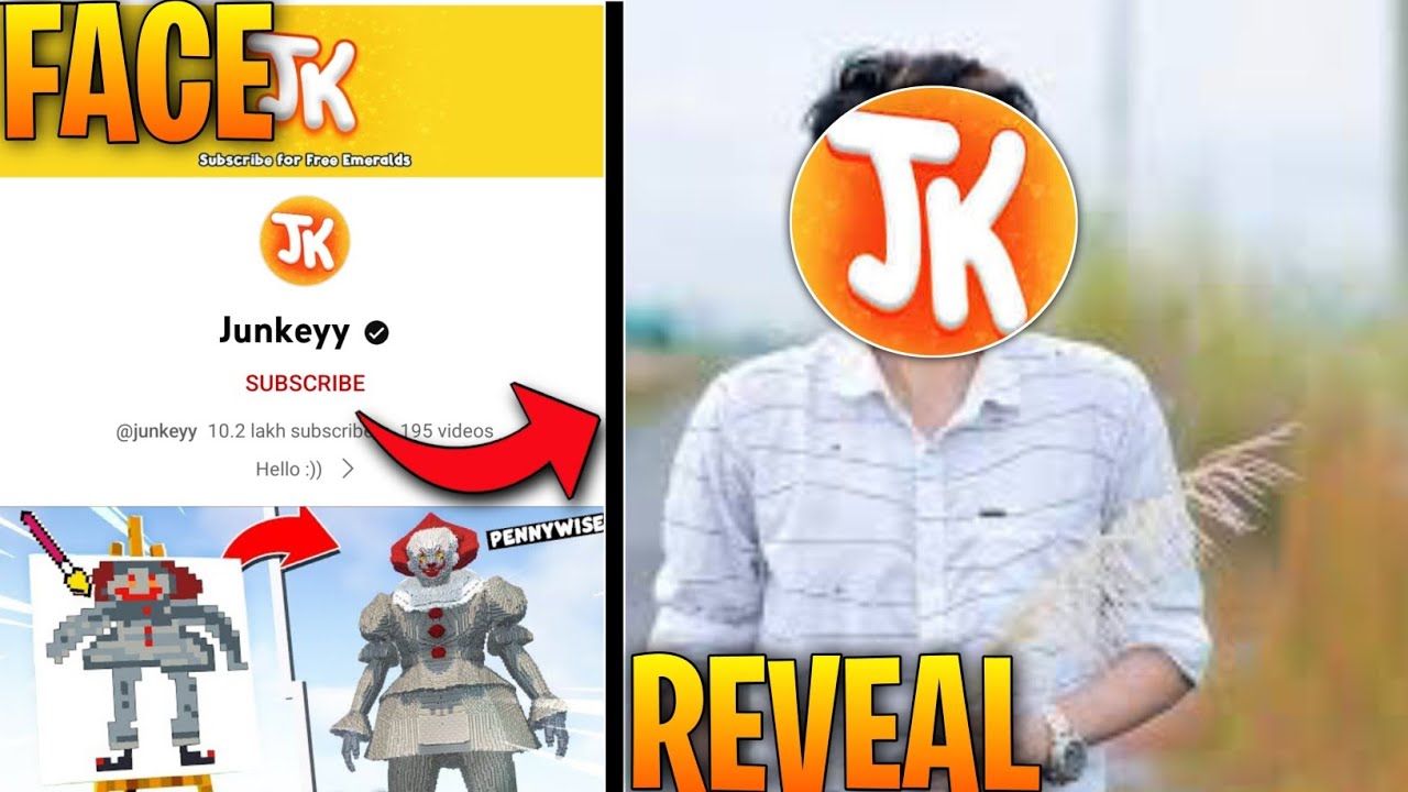 junkeyy face reveal | 100% real | @junkeyy | - YouTube
