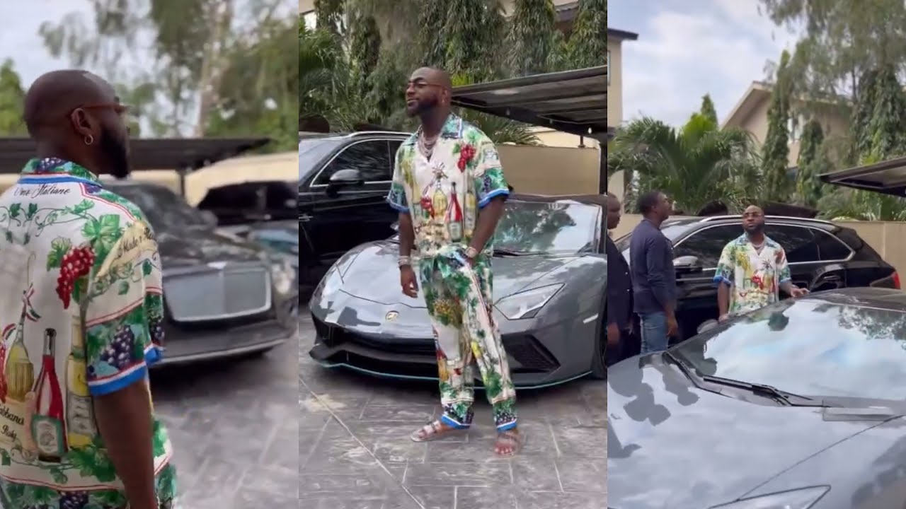 Davido Showoff His Expensive Fleet of Cars as He Takes Tour to His ...