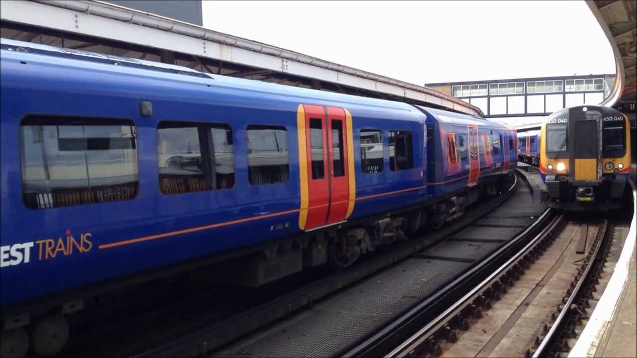 (HD) Trains at Portsmouth Harbour - YouTube