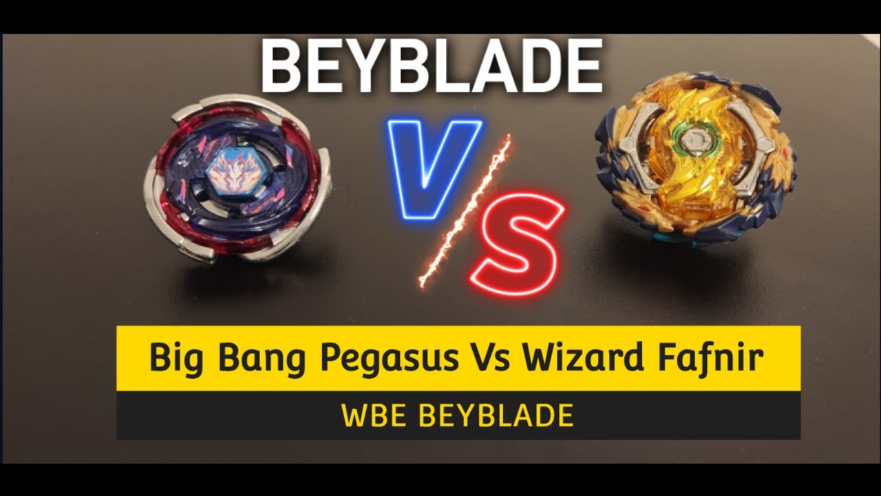 BEYBLADE Big Bang Pegasus vs Wizard Fafnir #beyblade #beybladeburst # ...