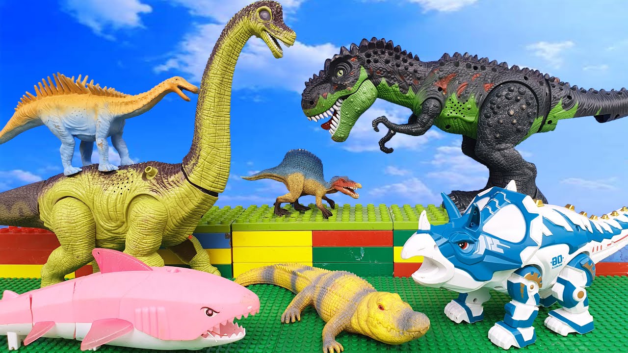Dinosaur Eat DinoEgg Dino Head Lego | Tyrannosaurus Battle Video diy ...