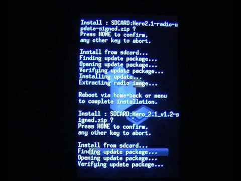 How to get Android 2.1 on HTC Hero (rooted) - YouTube