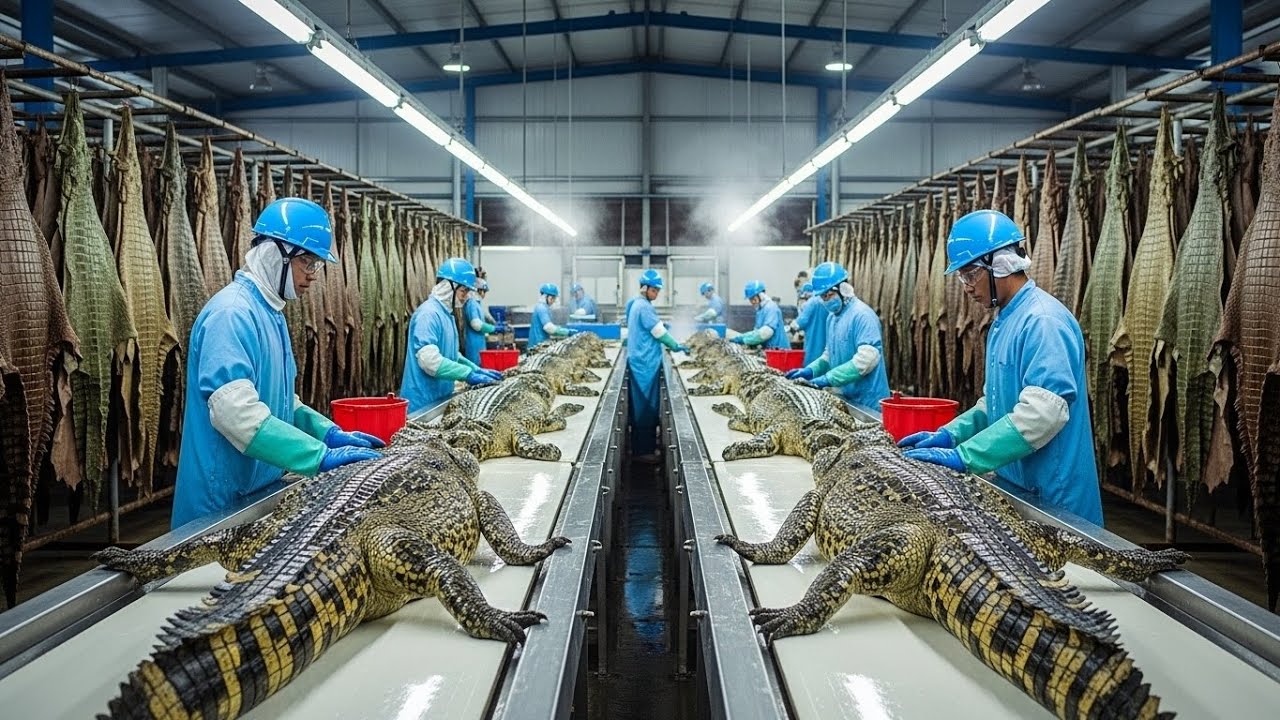 Inside the Crocodile Leather Factory From Crocodile Skin to Luxury ...