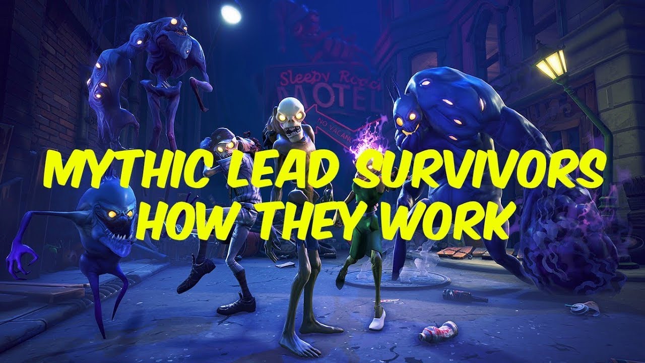 FORTNITE PVE HOW MYTHIC LEAD SURVIVORS WORK - YouTube
