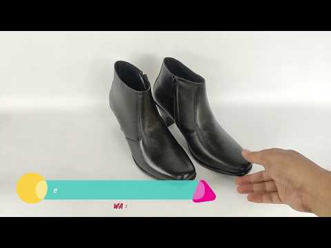 [ B 2 ] Sepatu PDH wanita TNI Polwan Security sepatu dinas formal cewek boots kantor