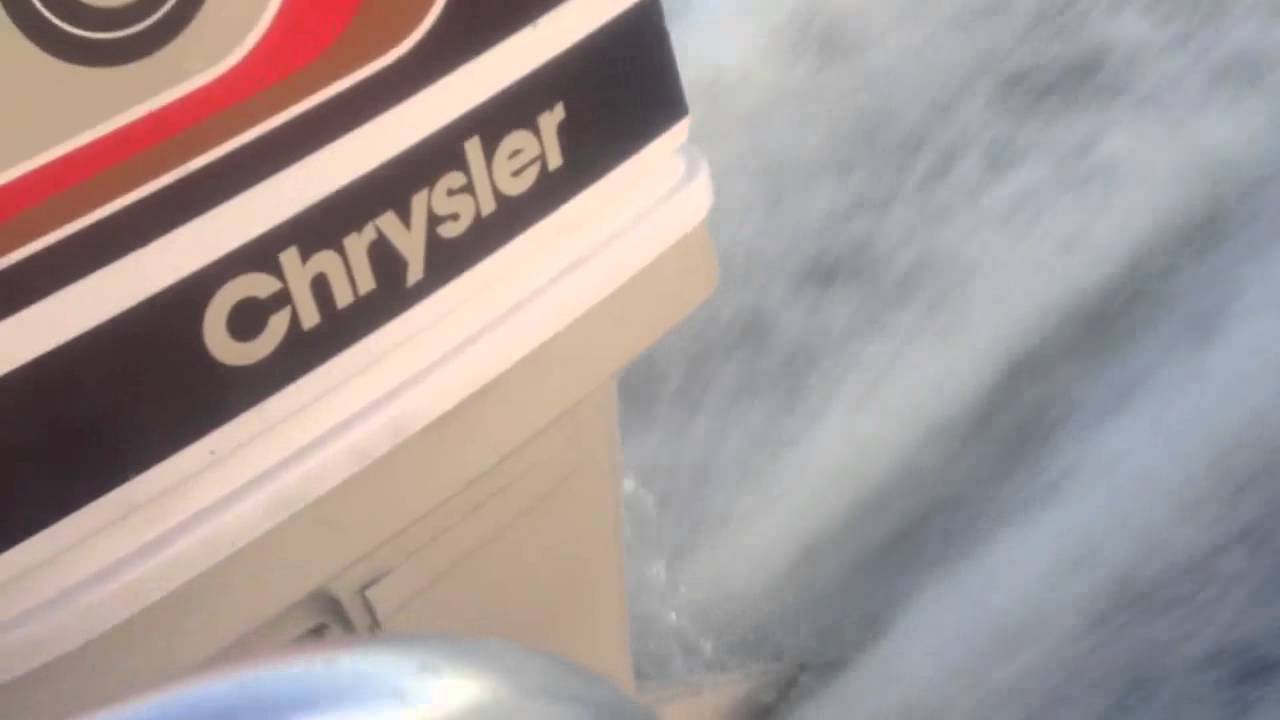 Chrysler outboard running on lake - YouTube