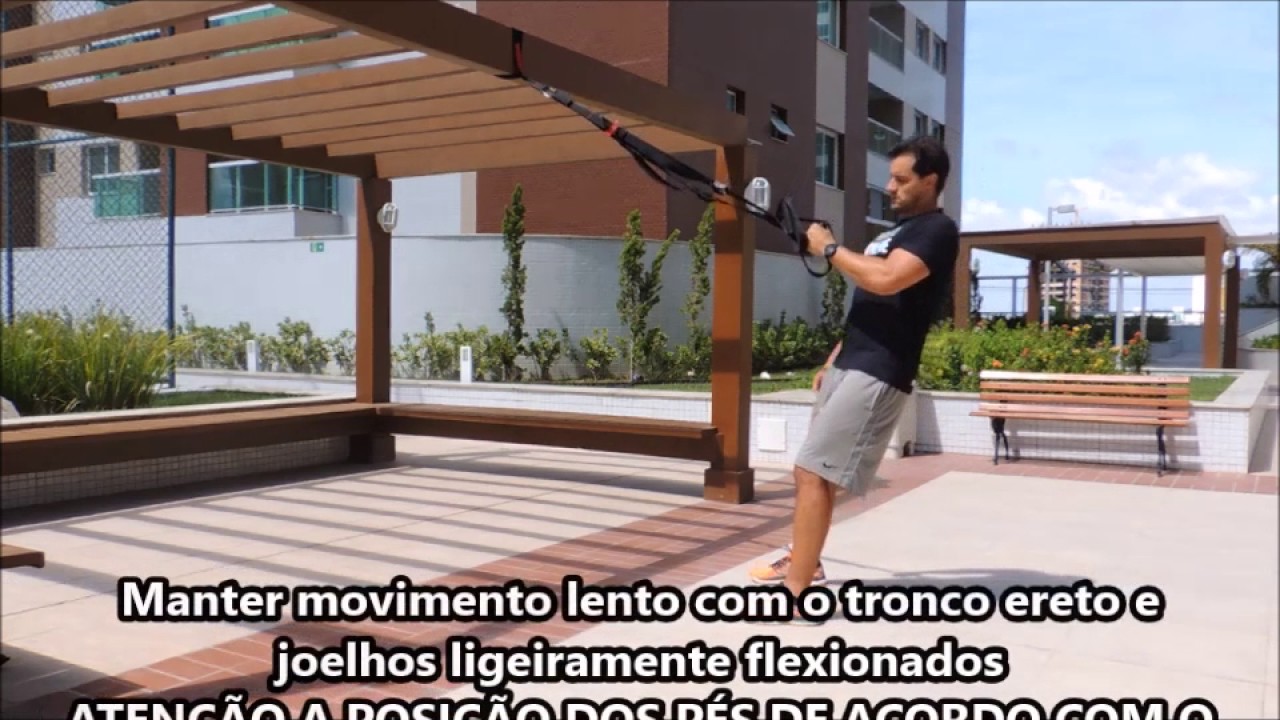 REMADA UNILATERAL COM ROTAÇÃO INTERNA NO TRX - YouTube