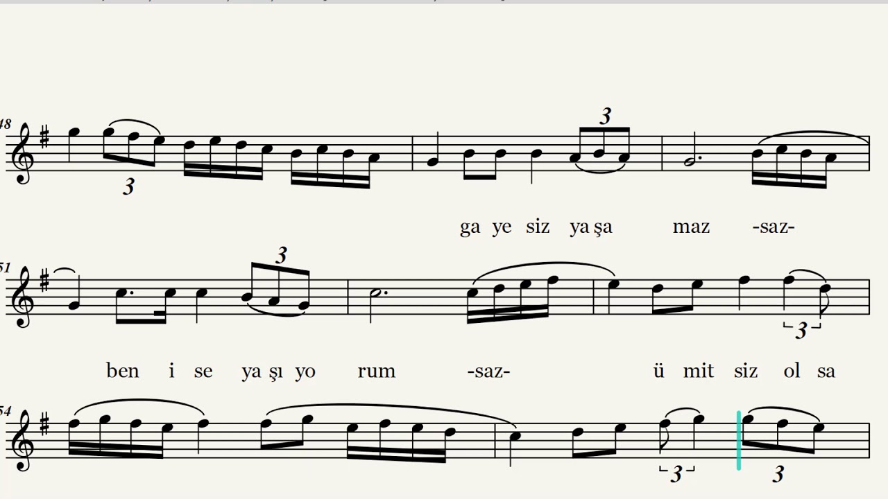 BUNCA YIL HABERSİZ _ORHAN GENCEBAY_ NOTA_SOLFEJ - YouTube Music