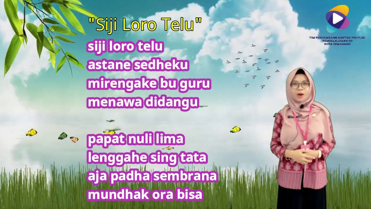 Bahasa Jawa Kelas 1 TEMBANG DOLANAN - YouTube