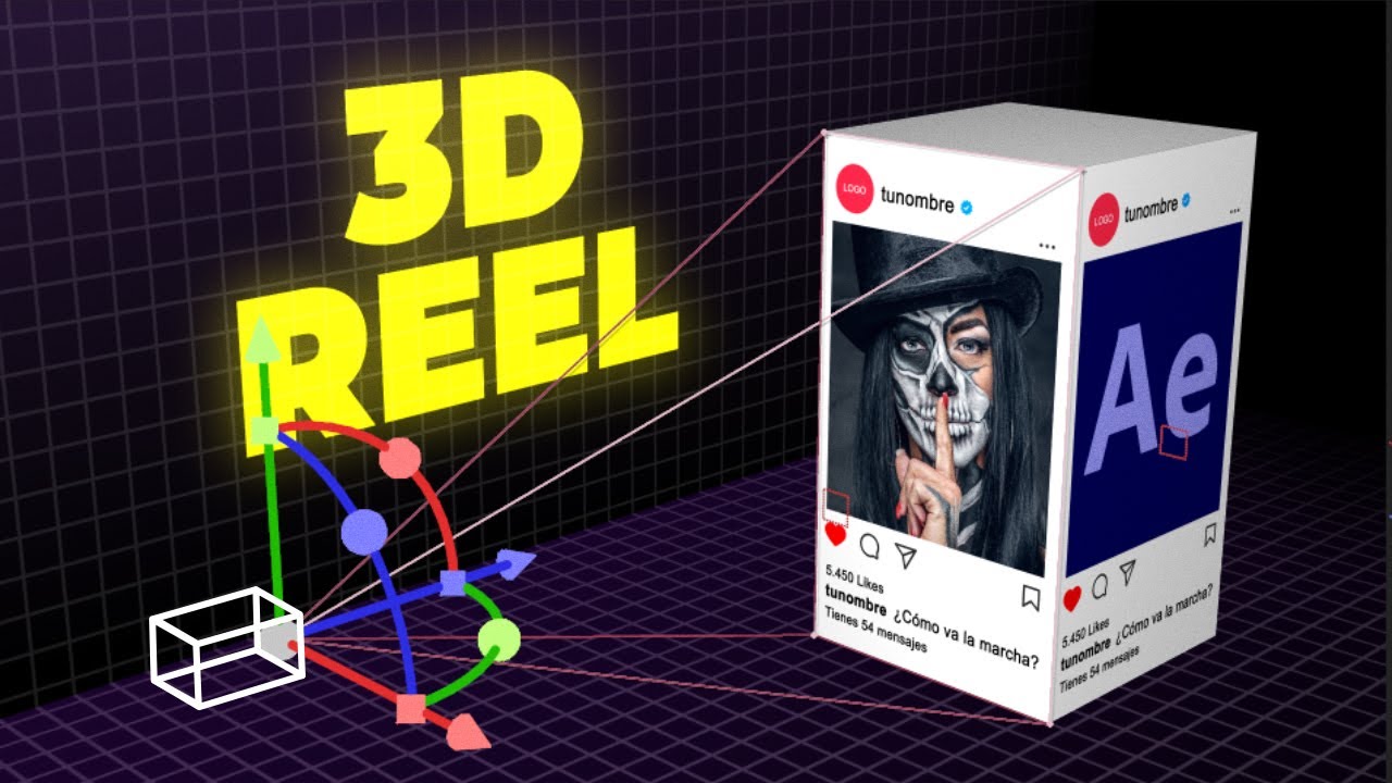 Instagram REELS 3D Effect - REEL 3D Animation | After Effects Tutorial ...