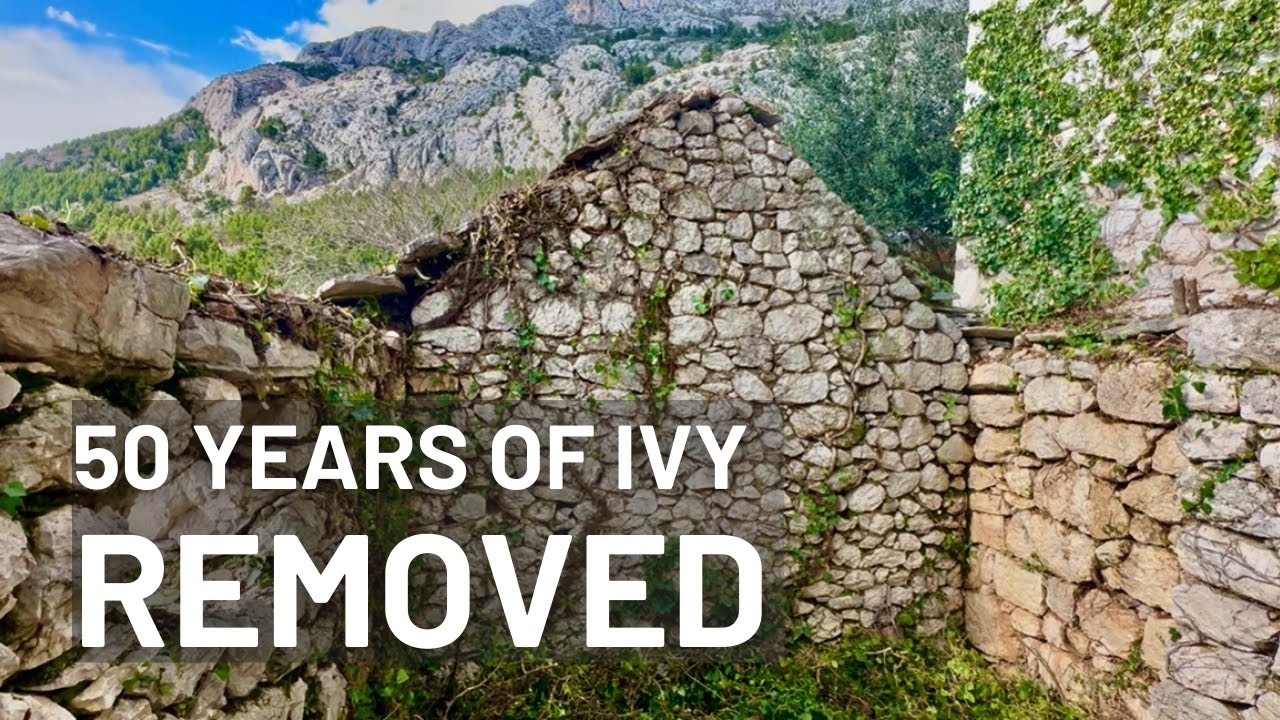 Clearing Ivy & Garden Cleanup of Our Mediterranean Stone House | Ep. 3 ...