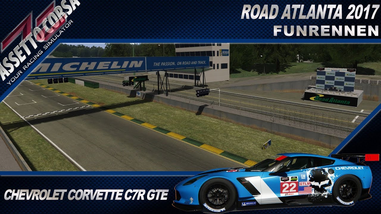 AC - Road Atlanta 2017 - Corvette C7R GTE - Funrennen - YouTube