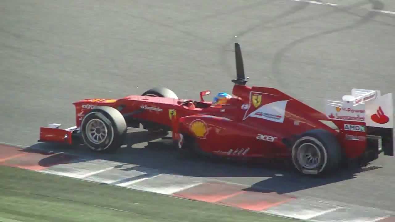 Fernando Alonso @ Ferrari F2012 test F1 Catalunya 2012 - YouTube
