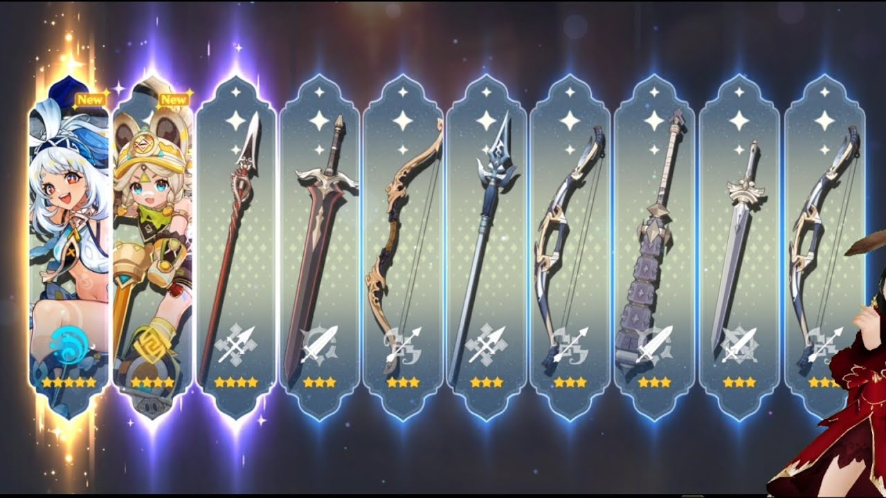 genshin impact - gacha maulani & kachina 10 pull IF - yusagi - YouTube