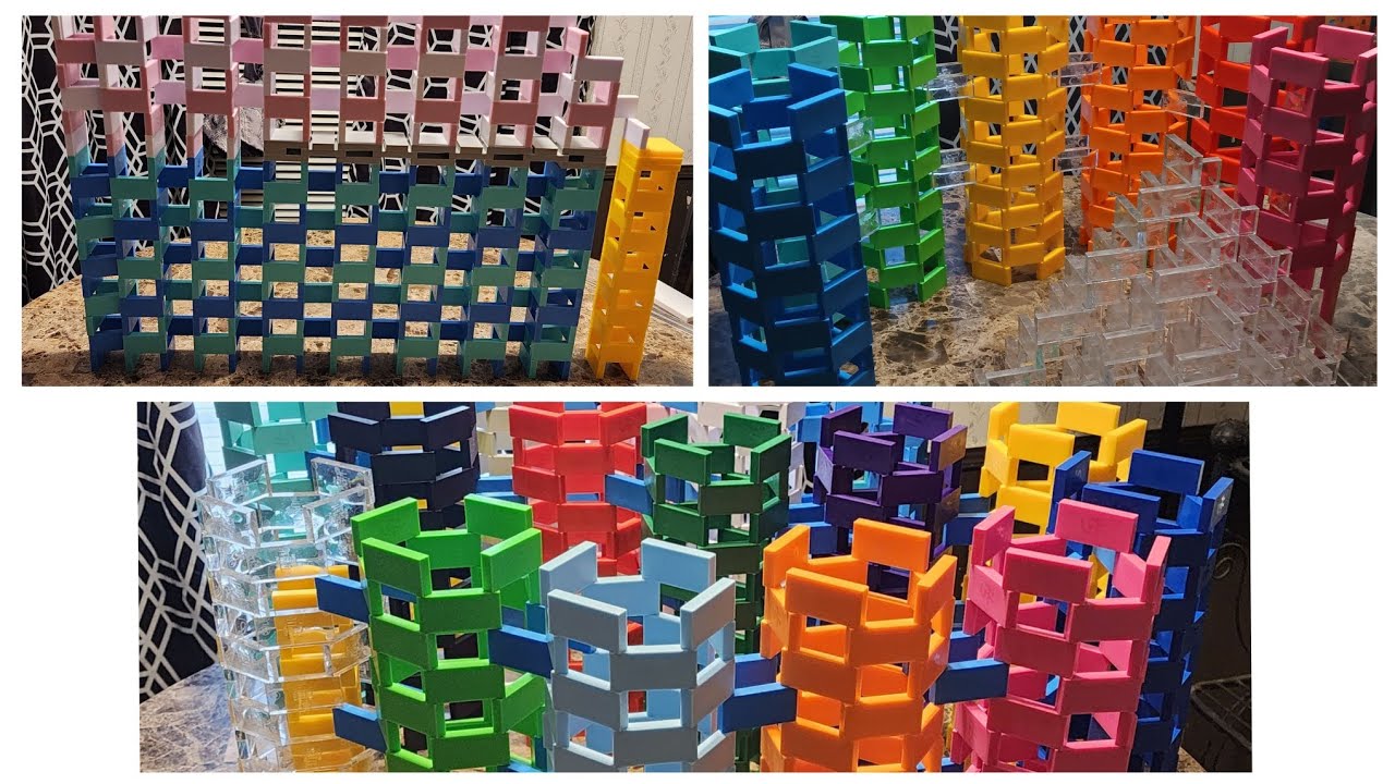 Three Incredible Domino Structures (+Reverse Slo-mo) - YouTube