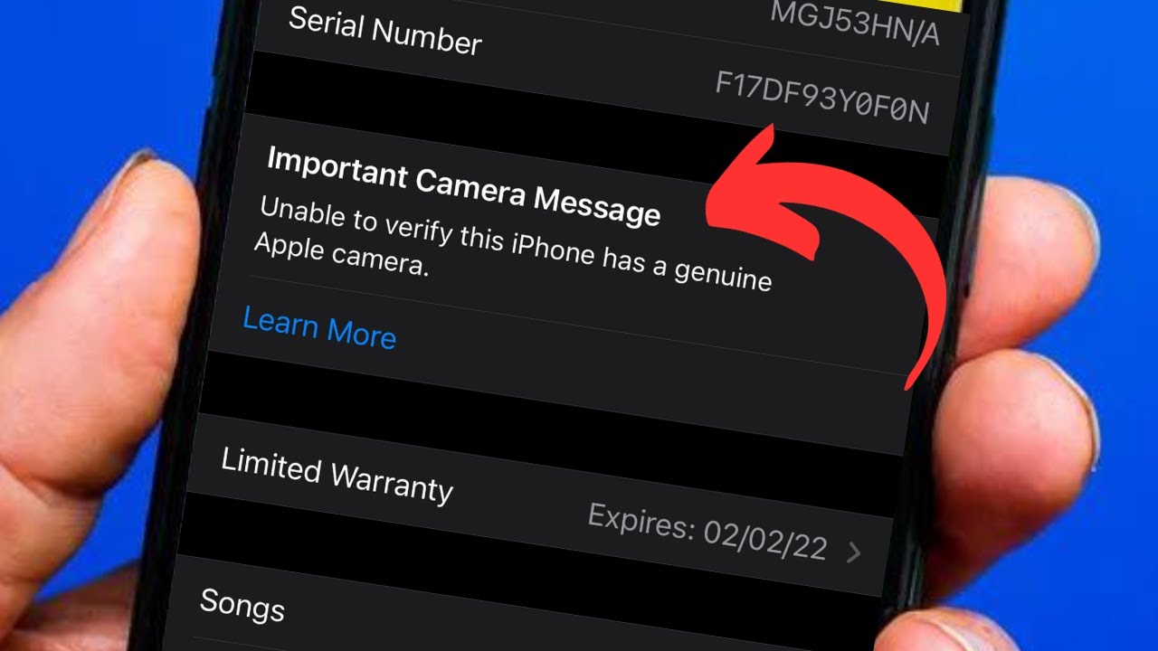 unable to verify this iPhone has a genuine Apple Camera /determine if ...