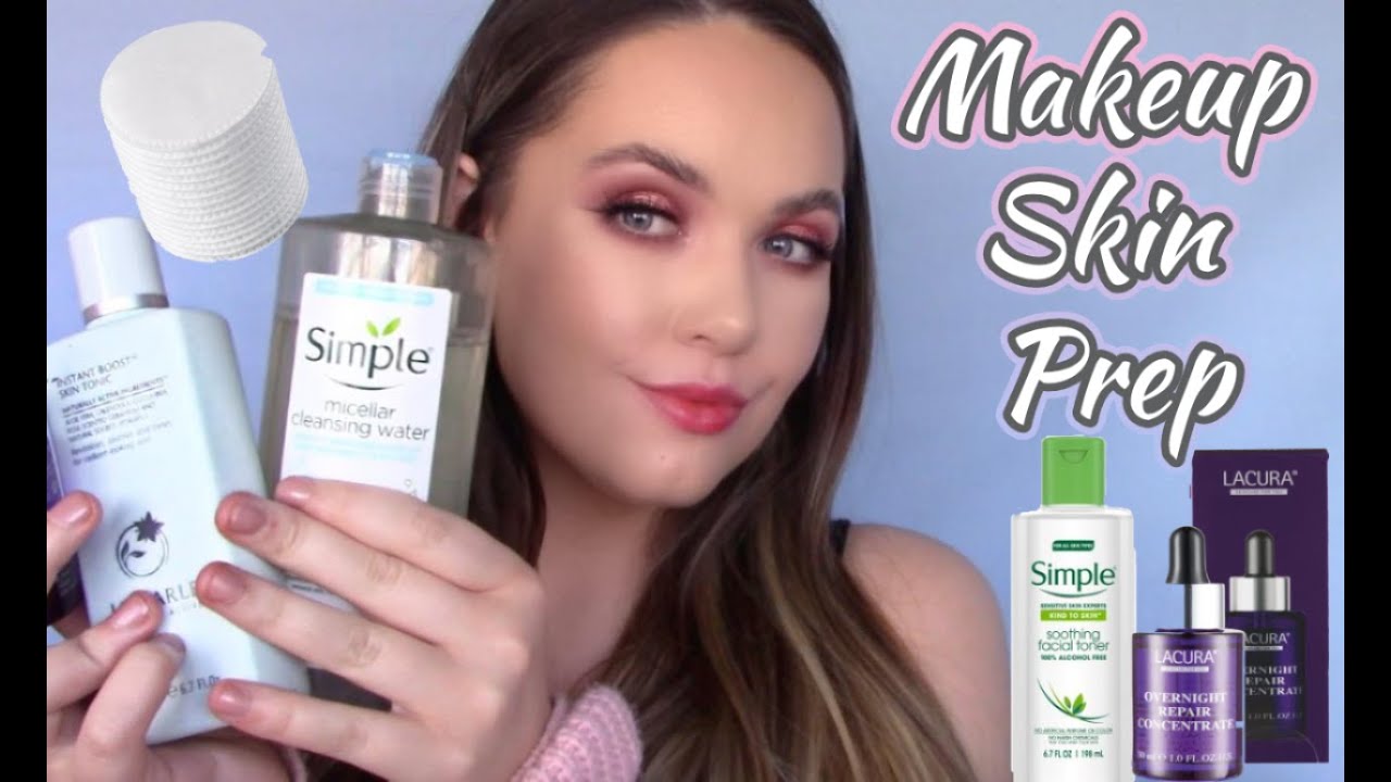 HOW TO PREP YOUR SKIN FOR MAKEUP APPLICATION // HYDRATED MOISTURISED ...