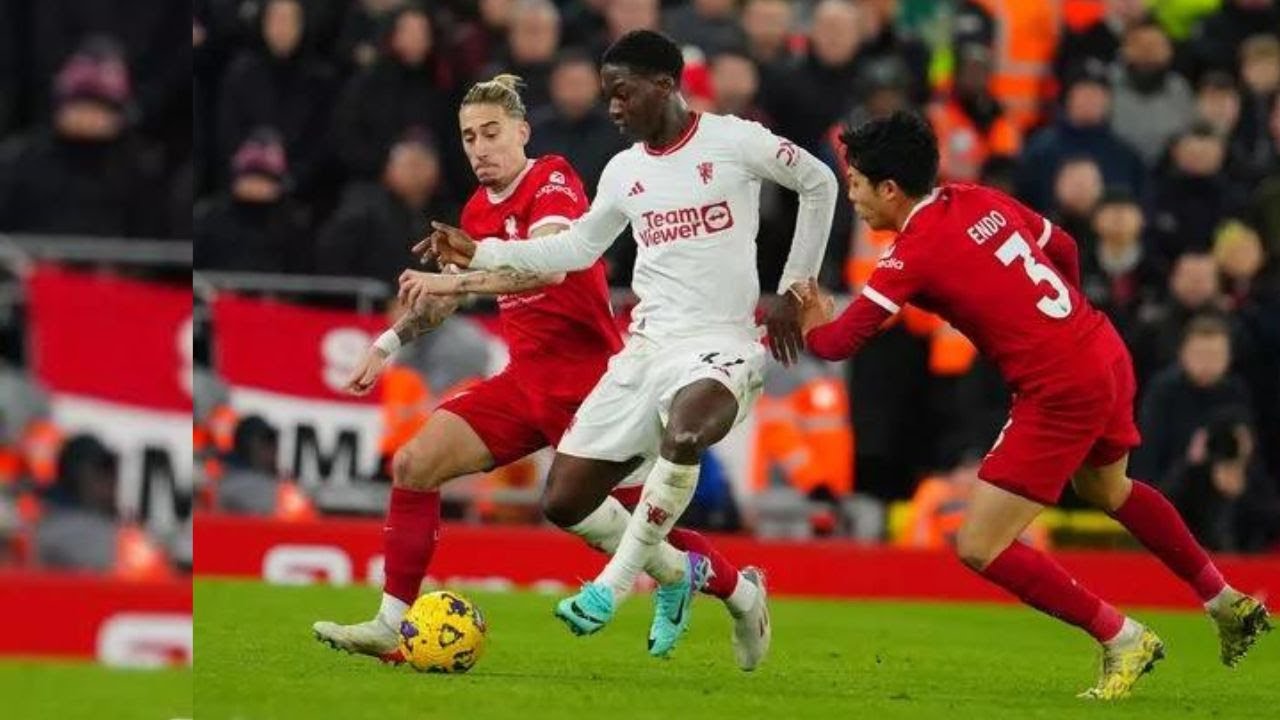Kobbie Mainoo vs Liverpool // He bullied the Liverpool midfield // EPL ...