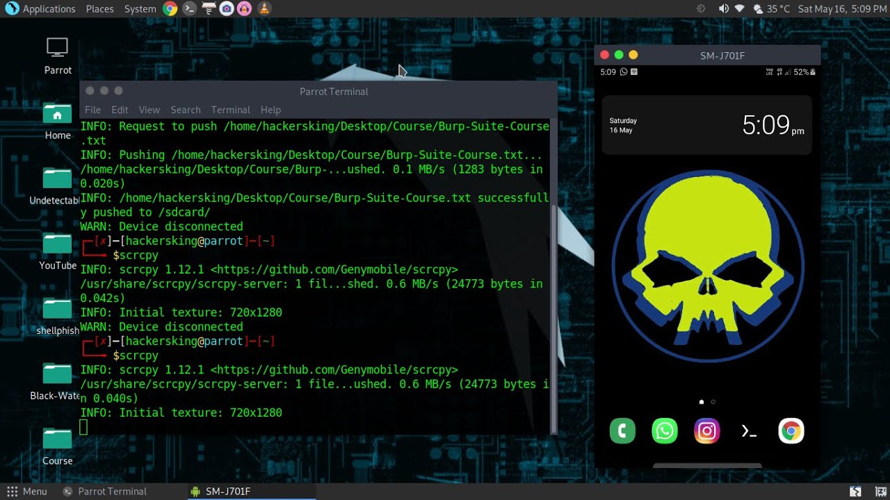 How to Control a Mobile Phone using Kali Linux over USB Connection ...