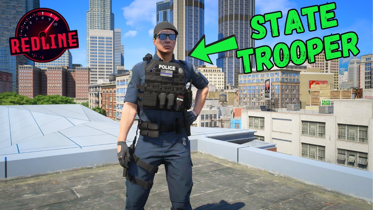 Patrolling as a State Trooper - RedlineRP - YouTube