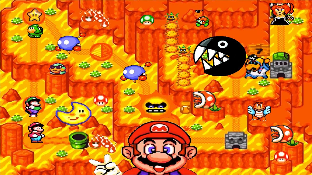 Super Mario World HD: Bowsette is Back: World 7: Valley of The Sun Moon ...