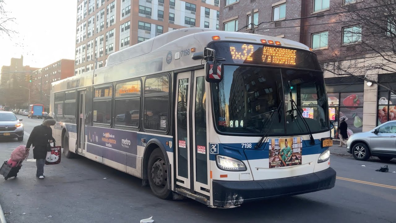 MTA NYCT Bus: 2015 NFI XD40 #7198 on Bx32 to KINGSBRIDGE V A HOSPITAL ...