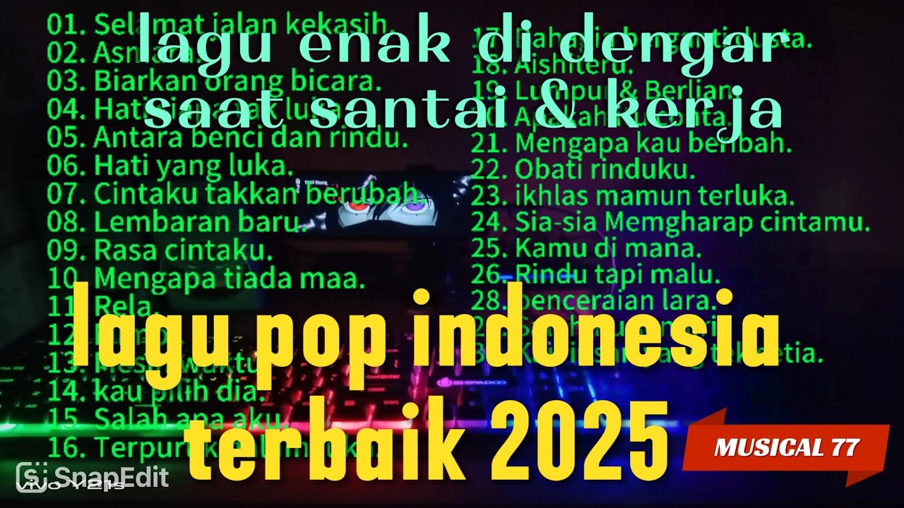LAGU ENAK DI DENGAR SAAT SANTAI & KERJA & TIDUR | lagu pop indonesia ...