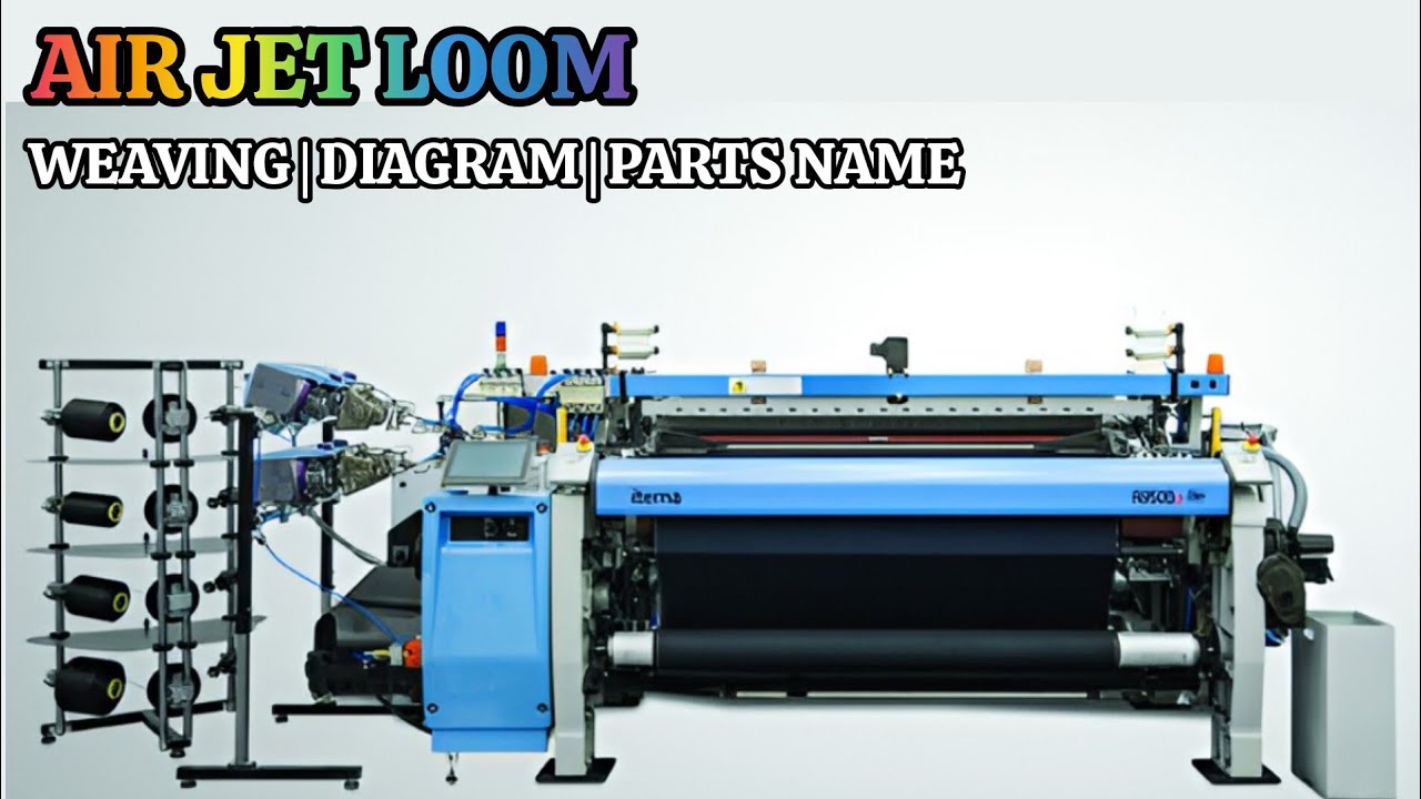 Air Jet Loom Weaving | Air Jet Loom Diagram | Air Jet Loom Parts Name ...