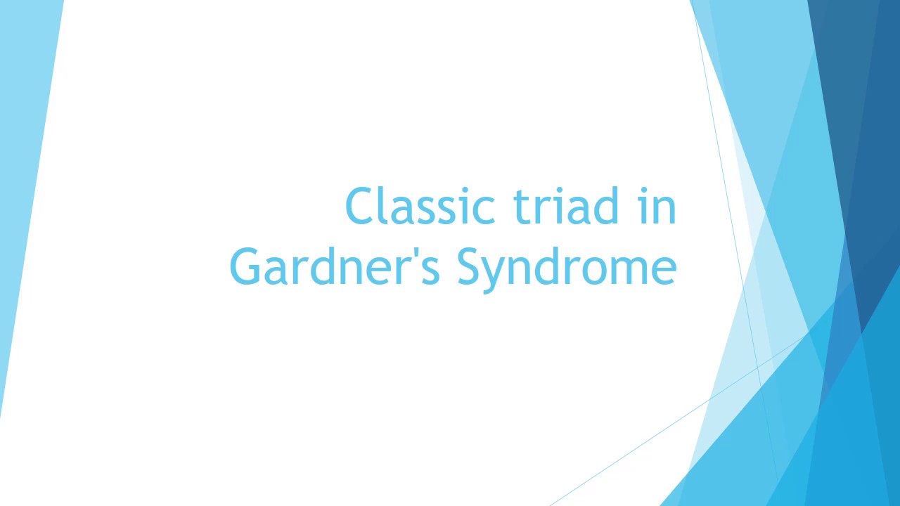 Classic triad in Gardner's Syndrome - YouTube