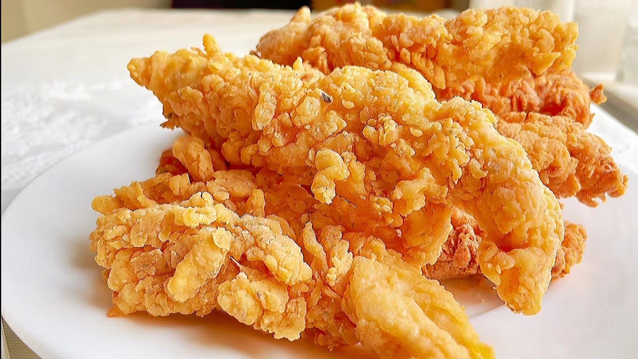 KFC fried chicken fillet & Sweet chili sauce 别等到肯德基无鸡可炸，还不会做KFC 无骨鸡柳/附同 ...