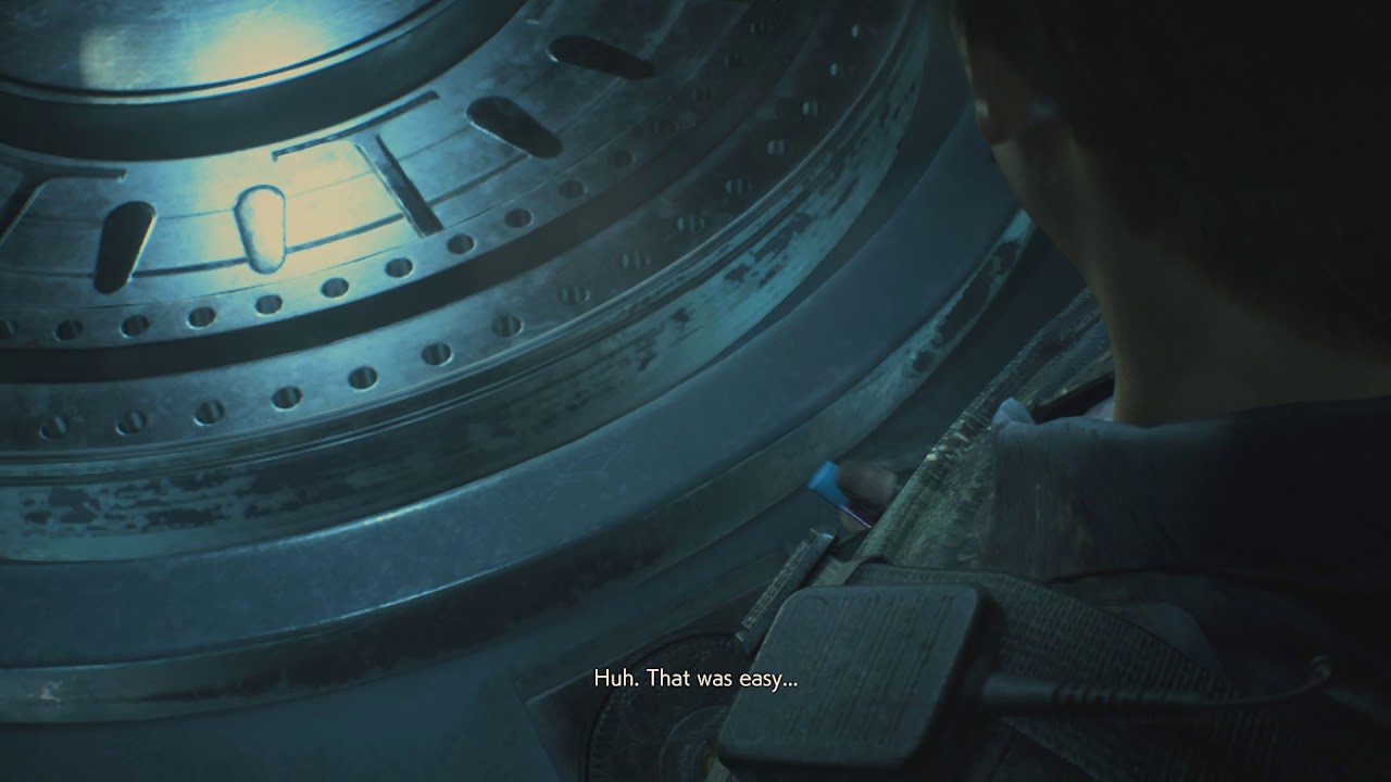 Resident Evil 2 remake all scenes - Leon takes the G sample - YouTube
