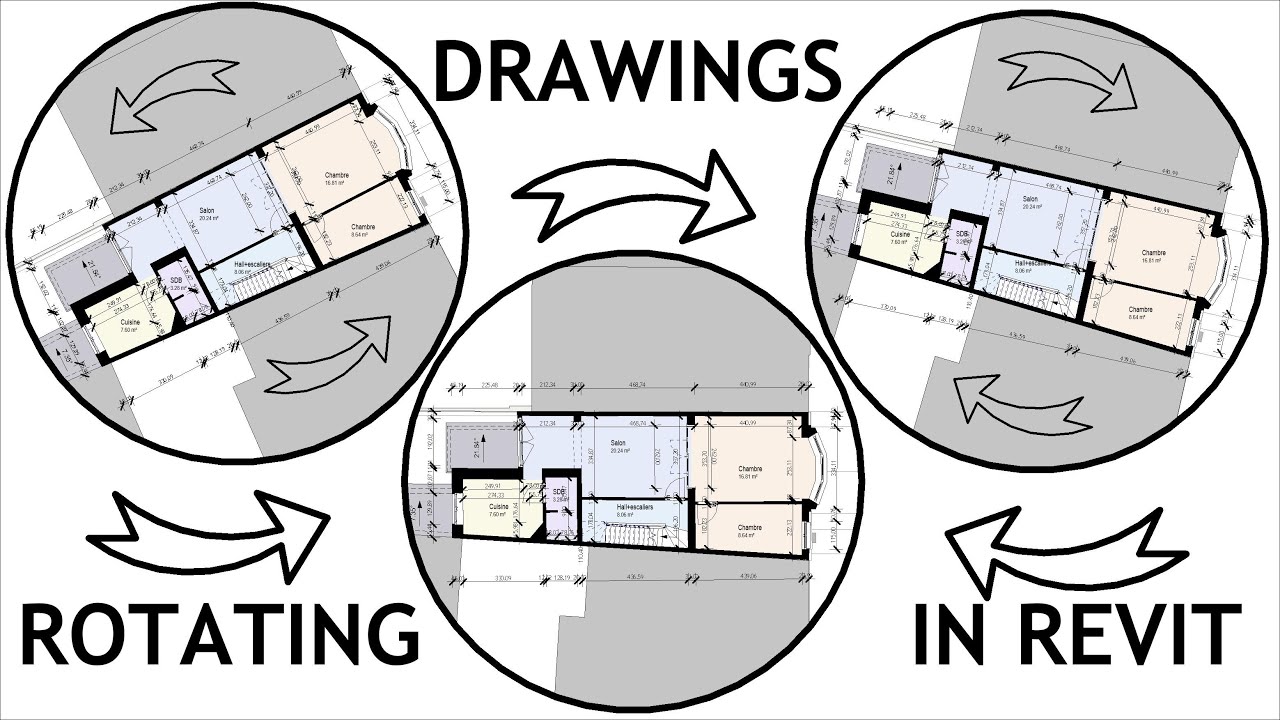 ROTATING ALL TYPES OF DRAWINGS IN REVIT_ROTATING PLANS_SECTIONS_FACADES ...