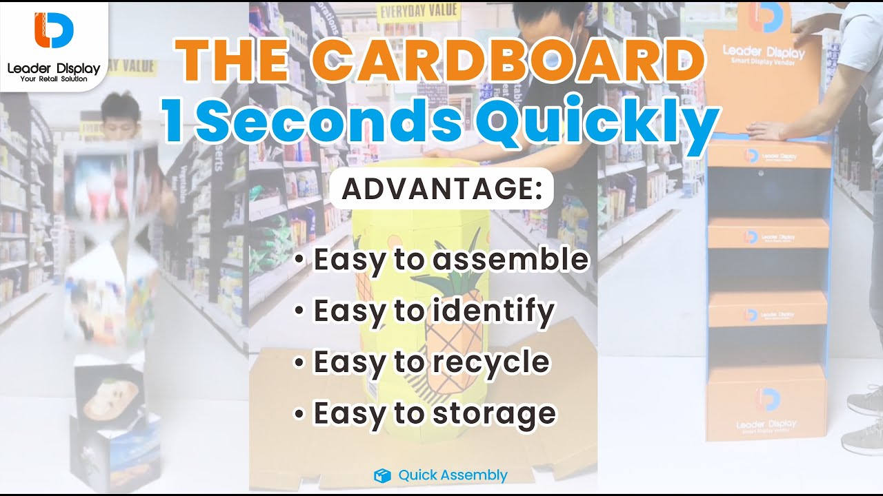 Effortless Assembly: Quick Setup of Cardboard Display Racks - YouTube