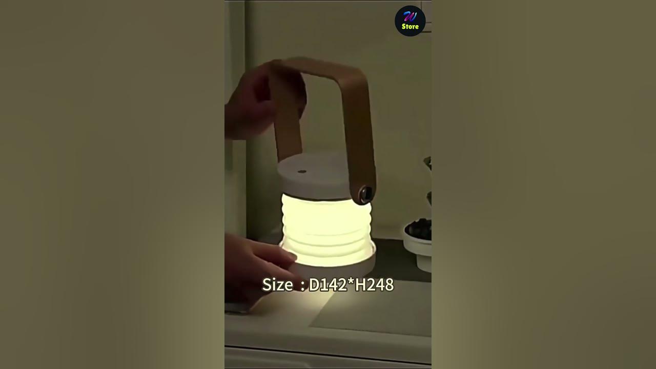 Foldable Touch 💡 LED Night Light – Dimmable, Portable & USB Rechargeable - YouTube