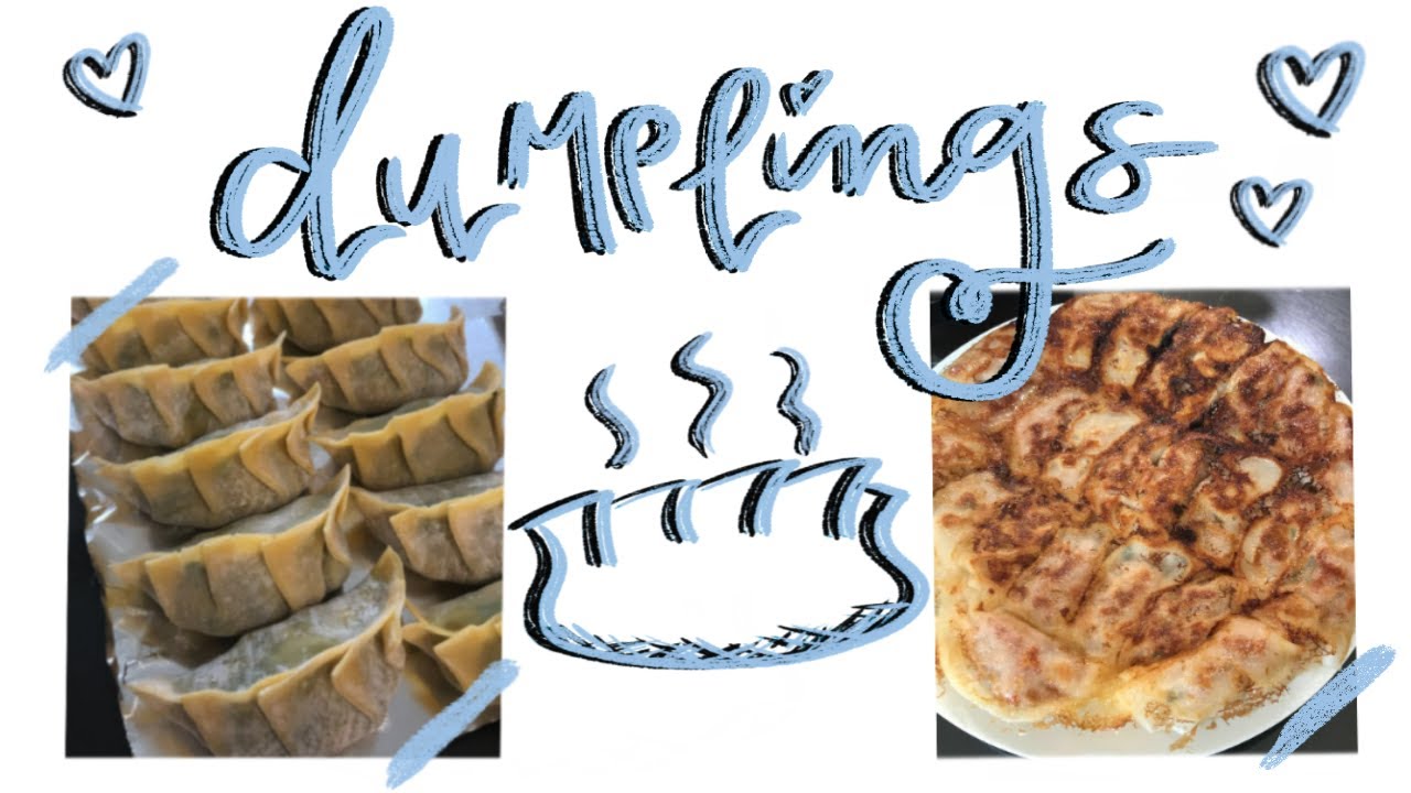 how to make dumplings! ~from pleating to cooking~ - YouTube