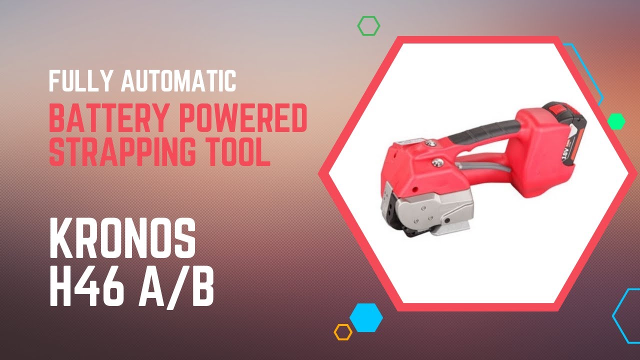 Electric Powered Strapping Tool KRONOS H46 - YouTube