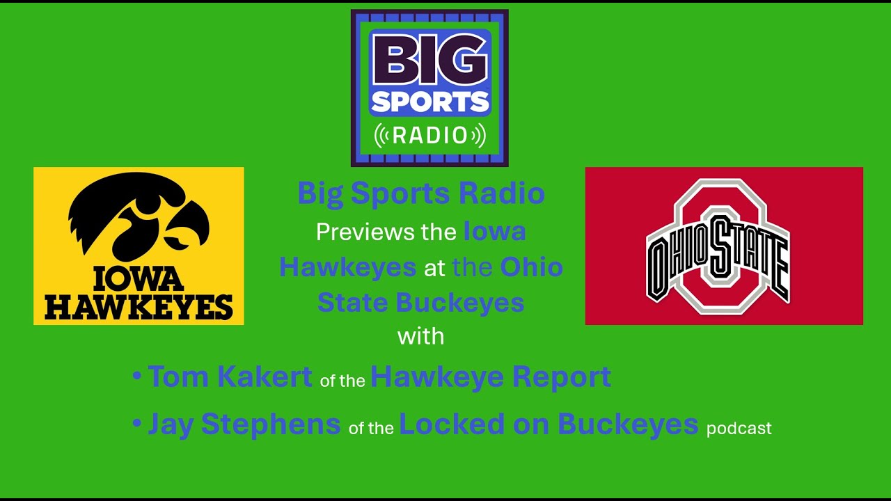 Iowa Hawkeyes vs Ohio State Buckeyes FB Preview Tom Kakert & Jay ...