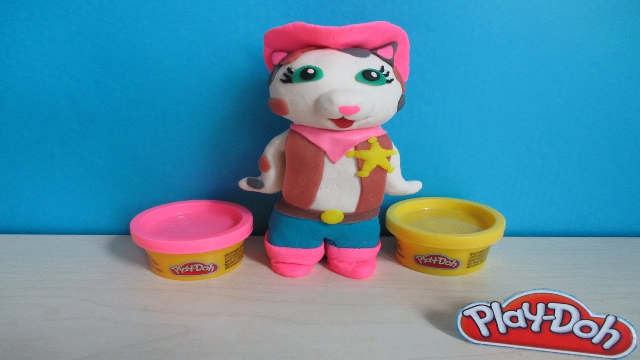 Play-Doh Sheriff Callie 3D Modeling Video For Kids-Make Adorable ...