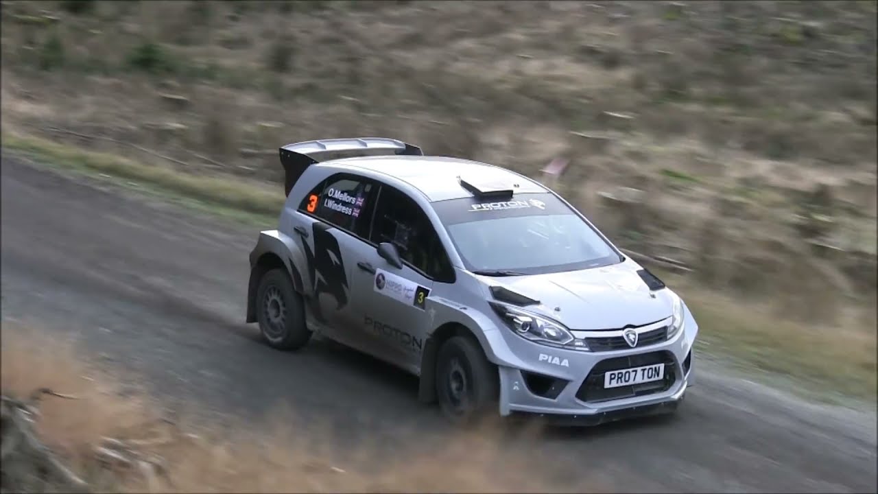Proton Iriz R5 rally car in action rallying tarmac gravel stage + extra ...