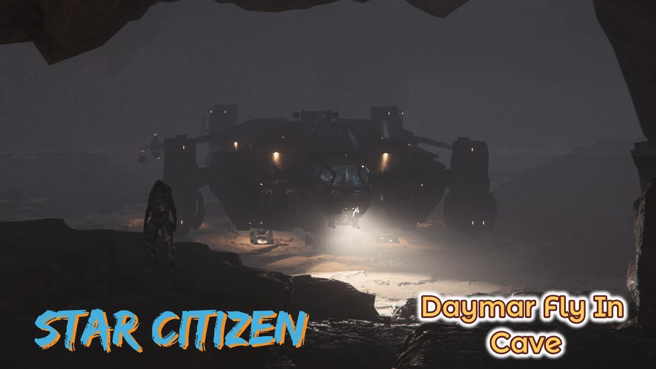 Star Citizen - Fly In Cave on Daymar - YouTube