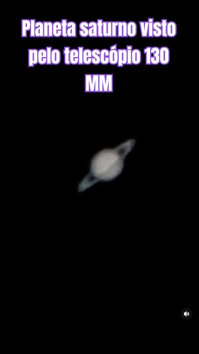 Planeta Saturno visto pelo telescópio 130 MM. - YouTube