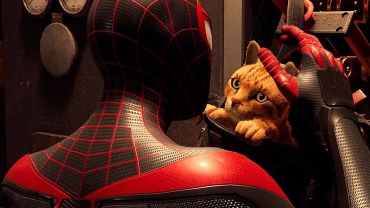 SPIDER-MAN MILES MORALES SAUVE SPIDER-MAN LE CHAT - YouTube