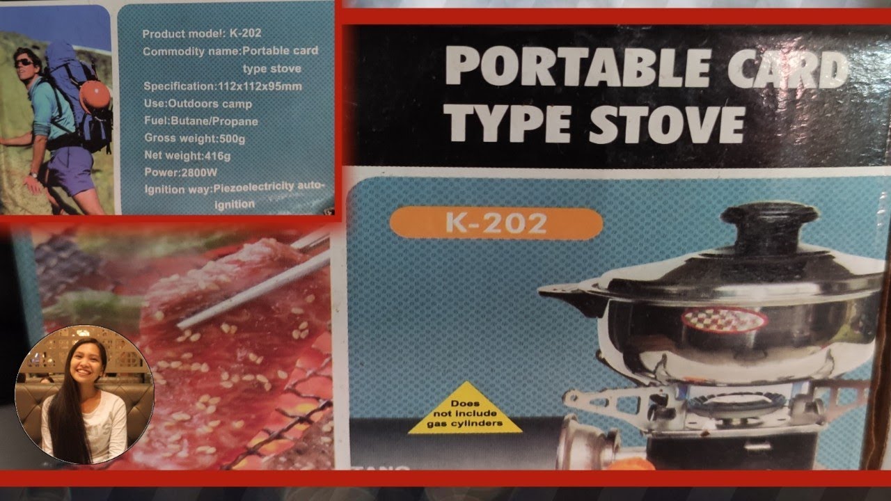 Operating the Portable Card Type Stove K-202 || Outdoor camp - YouTube