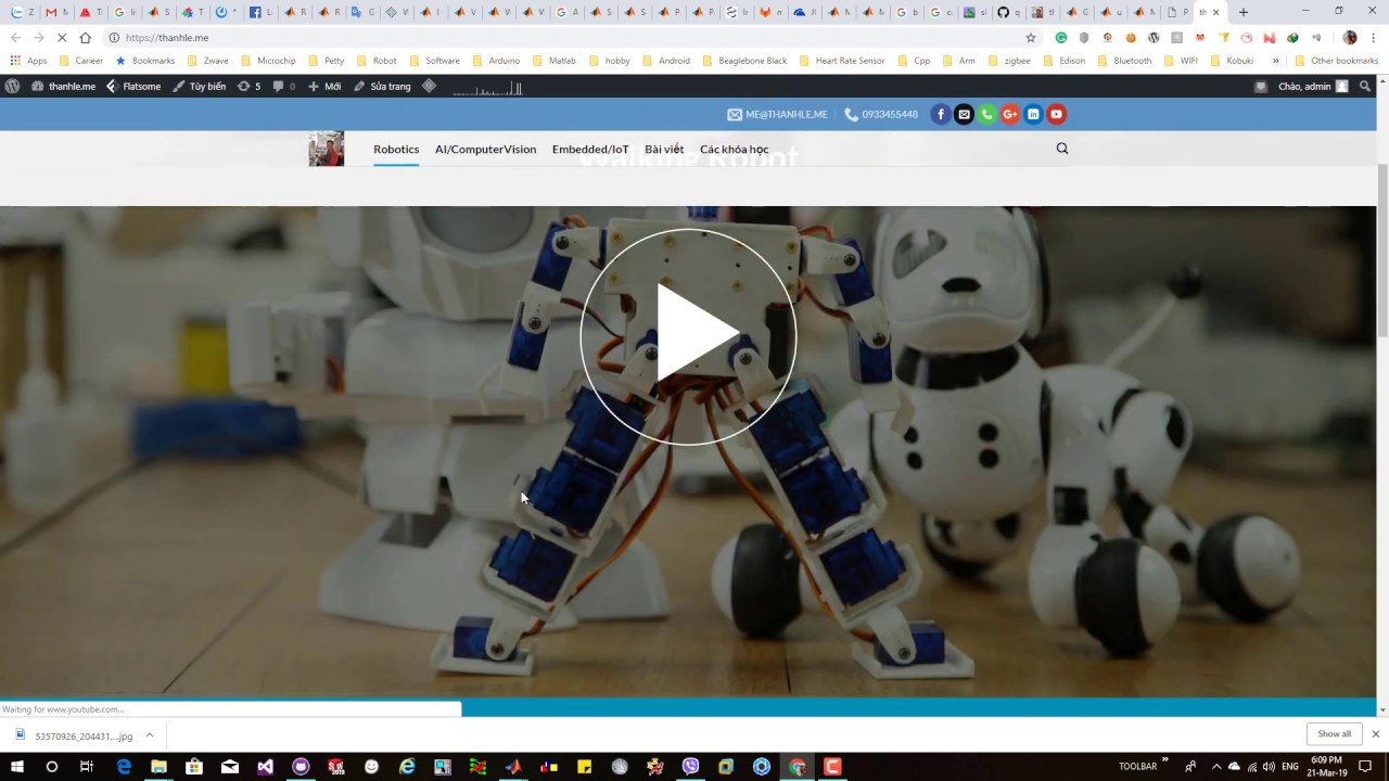 Calculate the transform matrix from the DH table - YouTube