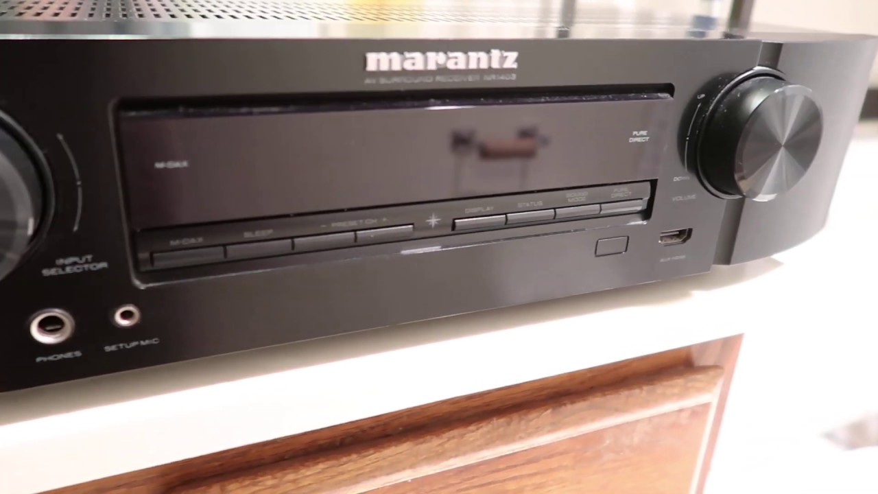 Marantz NR 1403 5.1 Channel 50 Watt A/V Receiver - YouTube