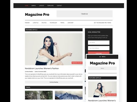 Genesis Magazine Pro Theme Customisation - Step by step - YouTube